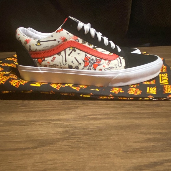 Vans | Shoes | Vans Stranger Things Custom Hell Fire | Poshmark